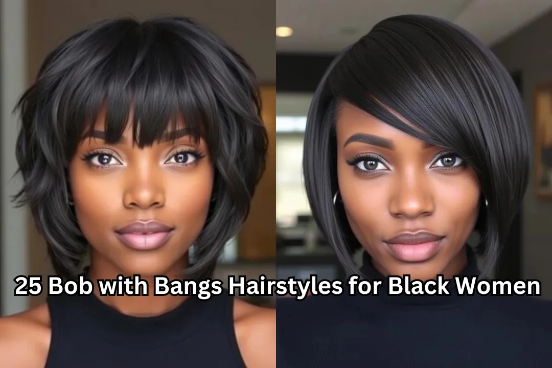 25 Bob with Bangs Hairstyles for Black Women: Modern and Stylish Options